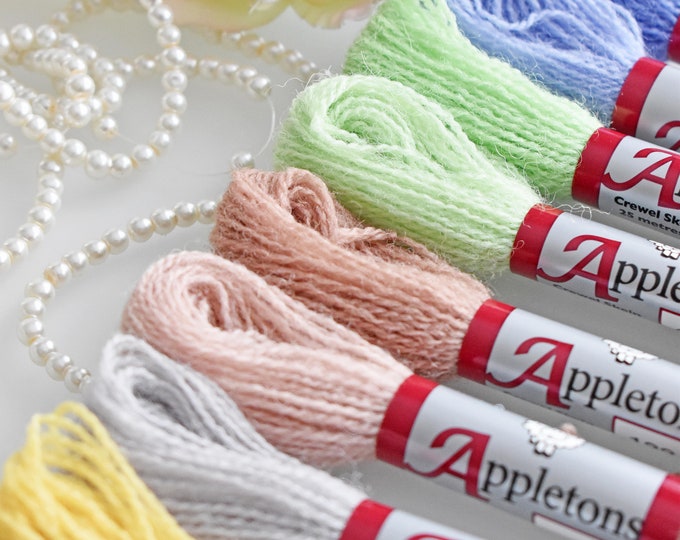 Appleton Crewel 2ply Skeins Spring Colors, Wool Thread for Embroidery ...