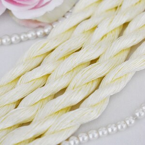 Pure Silk Thread for Embroidery, Yellow Shades Non-twisted Flat Silk ...