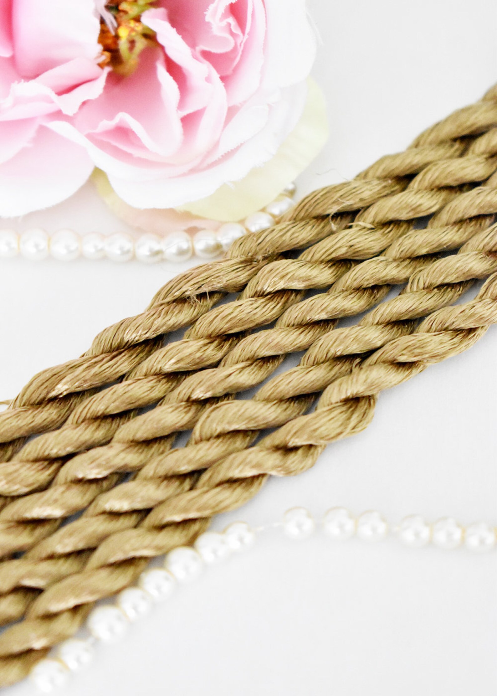 Pure Silk Thread for Embroidery, Brown Shades Non-twisted Flat Silk ...
