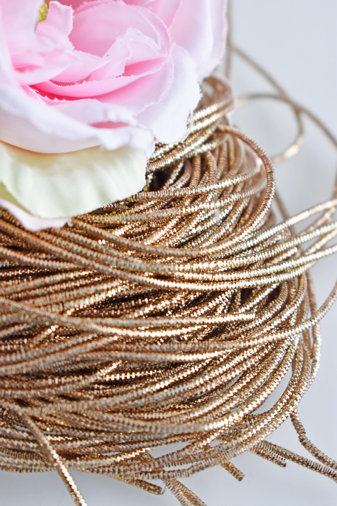 Golden Color Metallic Wire French Metallic Wire Nakshi - Etsy