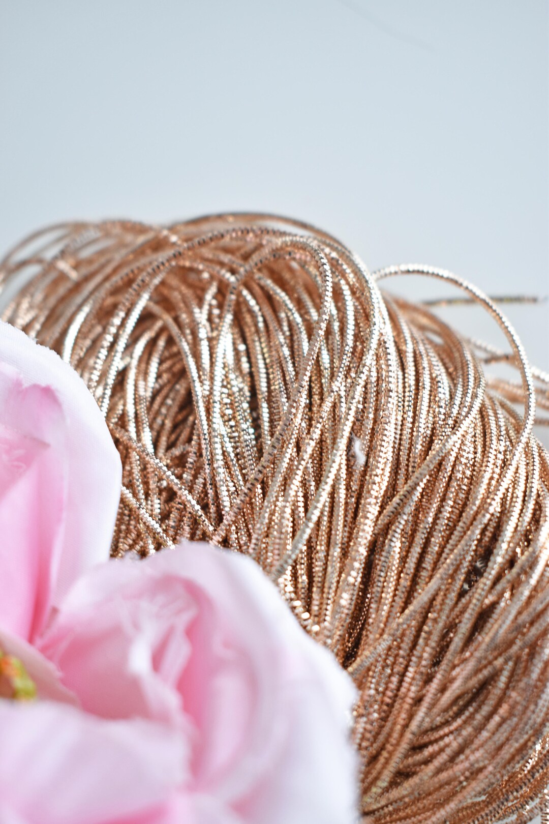 Pale Rose Gold Embroidery Wire 10gr, Nakshi, Bullion Wire, Goldwork ...