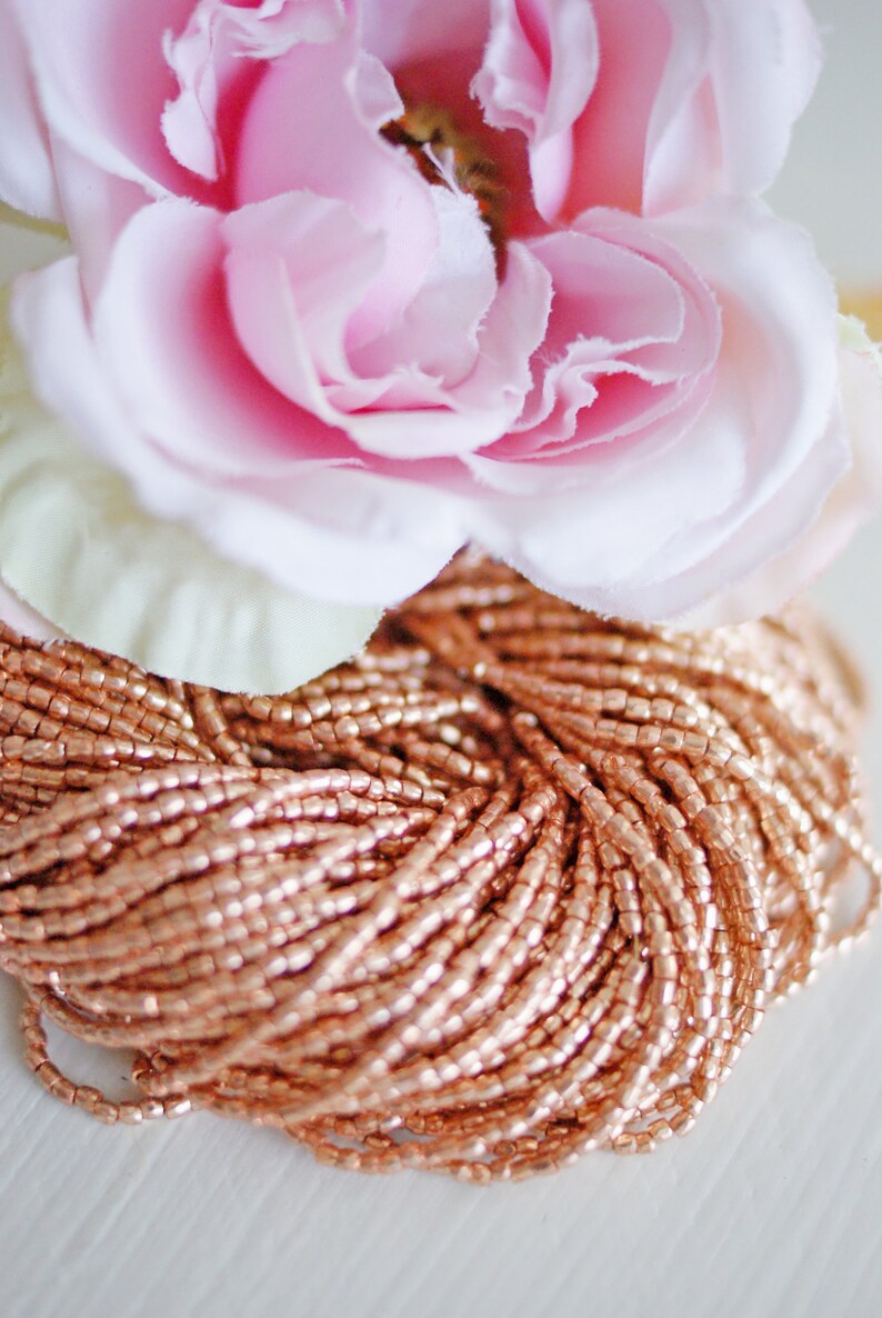 3 x 3 cut Rose Gold Beads-3 Cut beads-Bead Strands Czech | Etsy