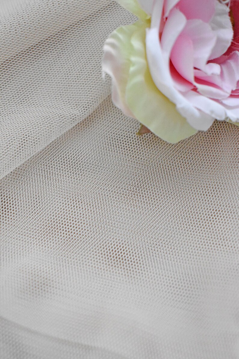 Beige Color Soft Tulle Fabric Fabric for Embroidery - Etsy
