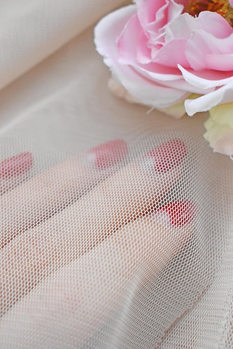 Beige Color Soft Tulle Fabric Fabric for Embroidery - Etsy