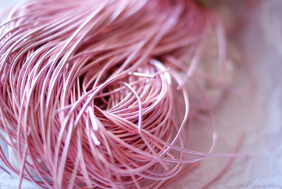 Baby Pink Purl 10gr Goldwork Purl Gold Wire Metallic Rough - Etsy