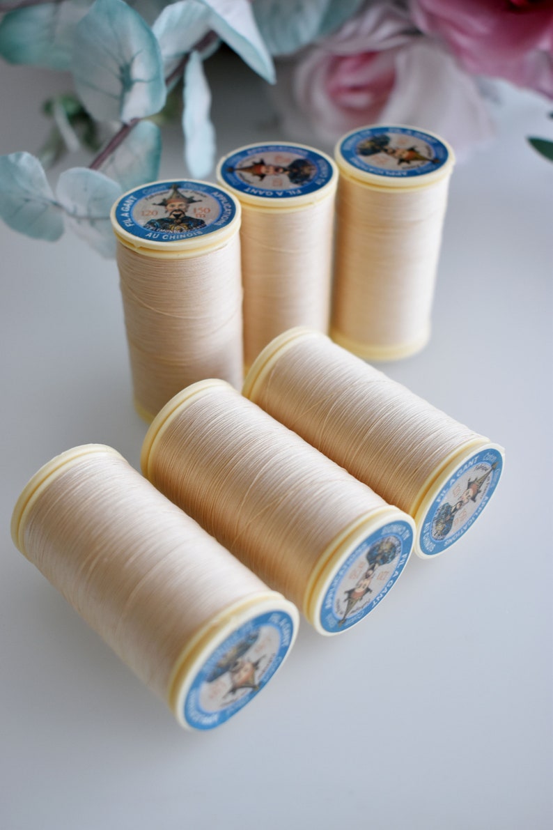 Cream Color 308 Waxed Cotton Thread: Sajou Fil Au Chinois Gloving ...