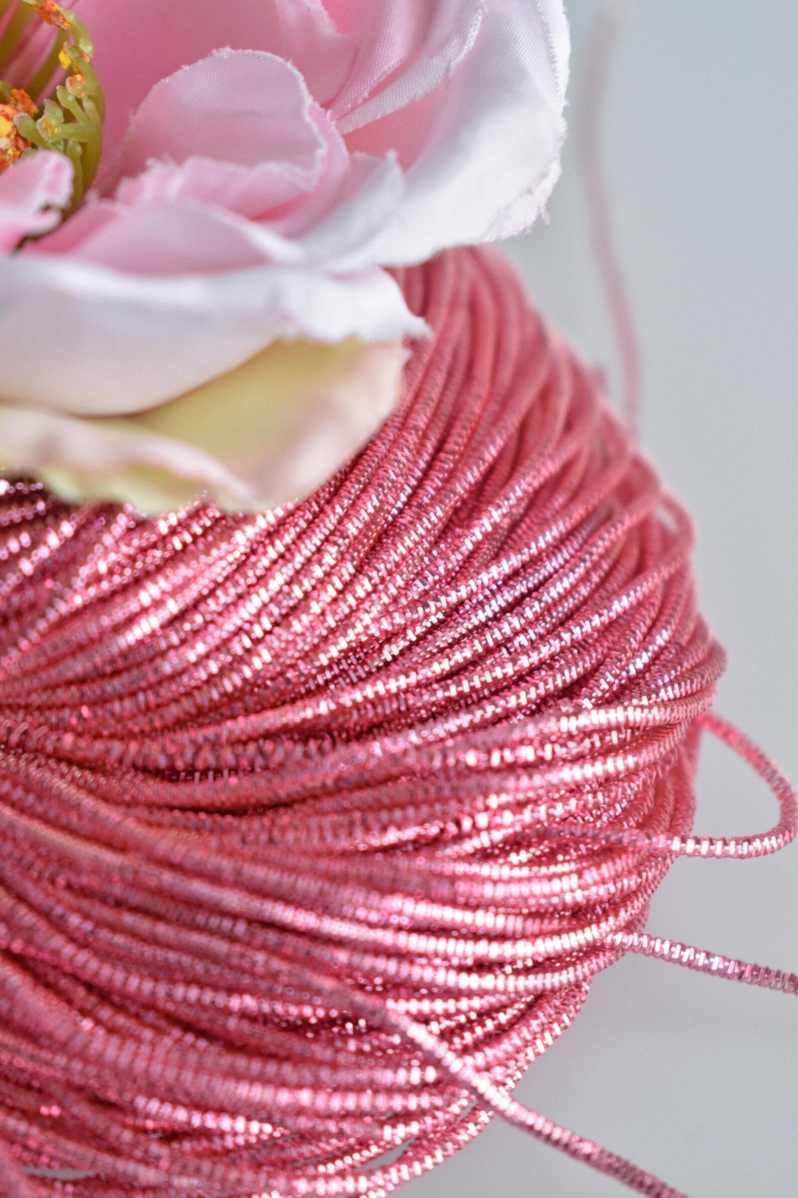 Scarlet Pink Wire French Metallic Wire Nakshi Bullion Wire - Etsy
