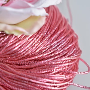 Scarlet Pink Wire French Metallic Wire Nakshi Bullion Wire - Etsy