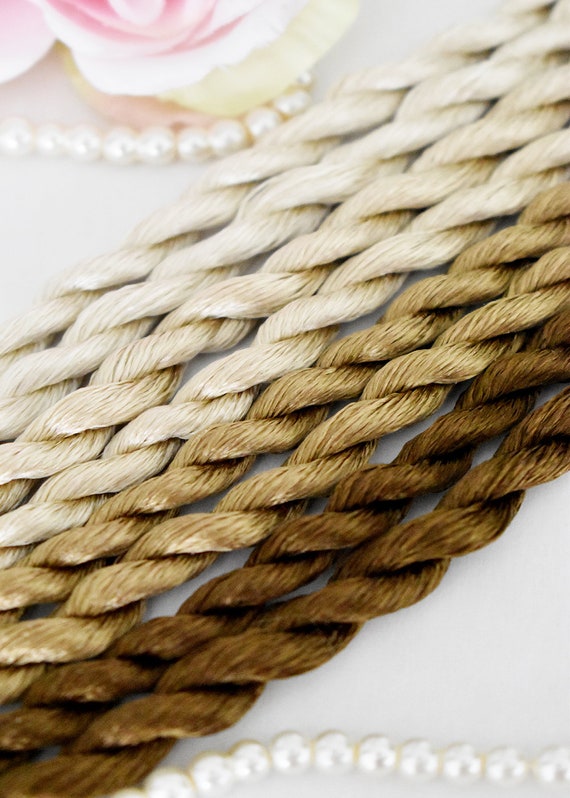 Pure Silk Thread for Embroidery Brown Shades Non-twisted Flat - Etsy