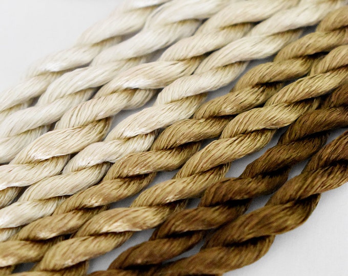 Pure Silk Thread for Embroidery, Brown Shades Non-twisted Flat Silk ...