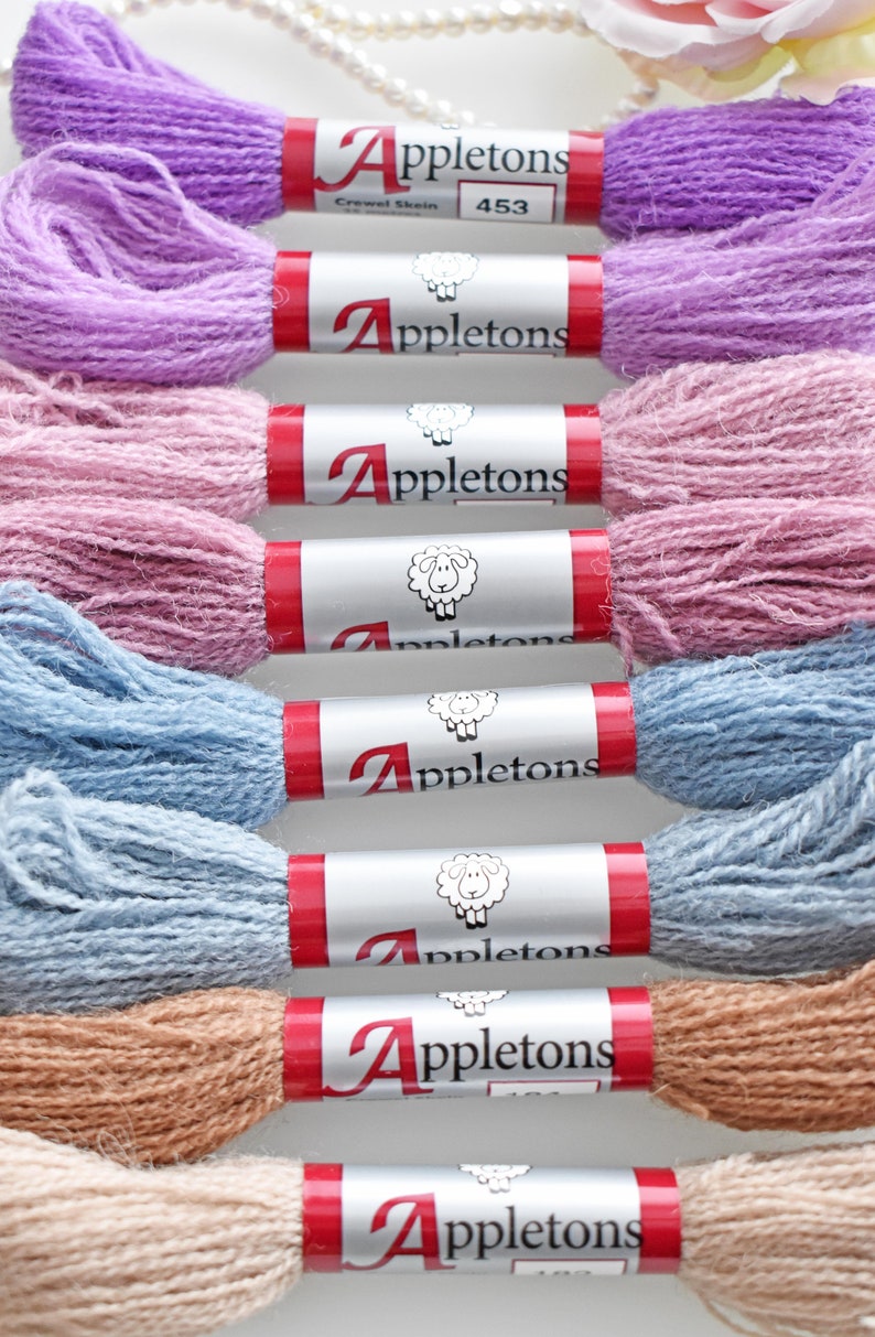 Appleton Crewel 2ply Skeins Vintage Colors Wool Thread for - Etsy