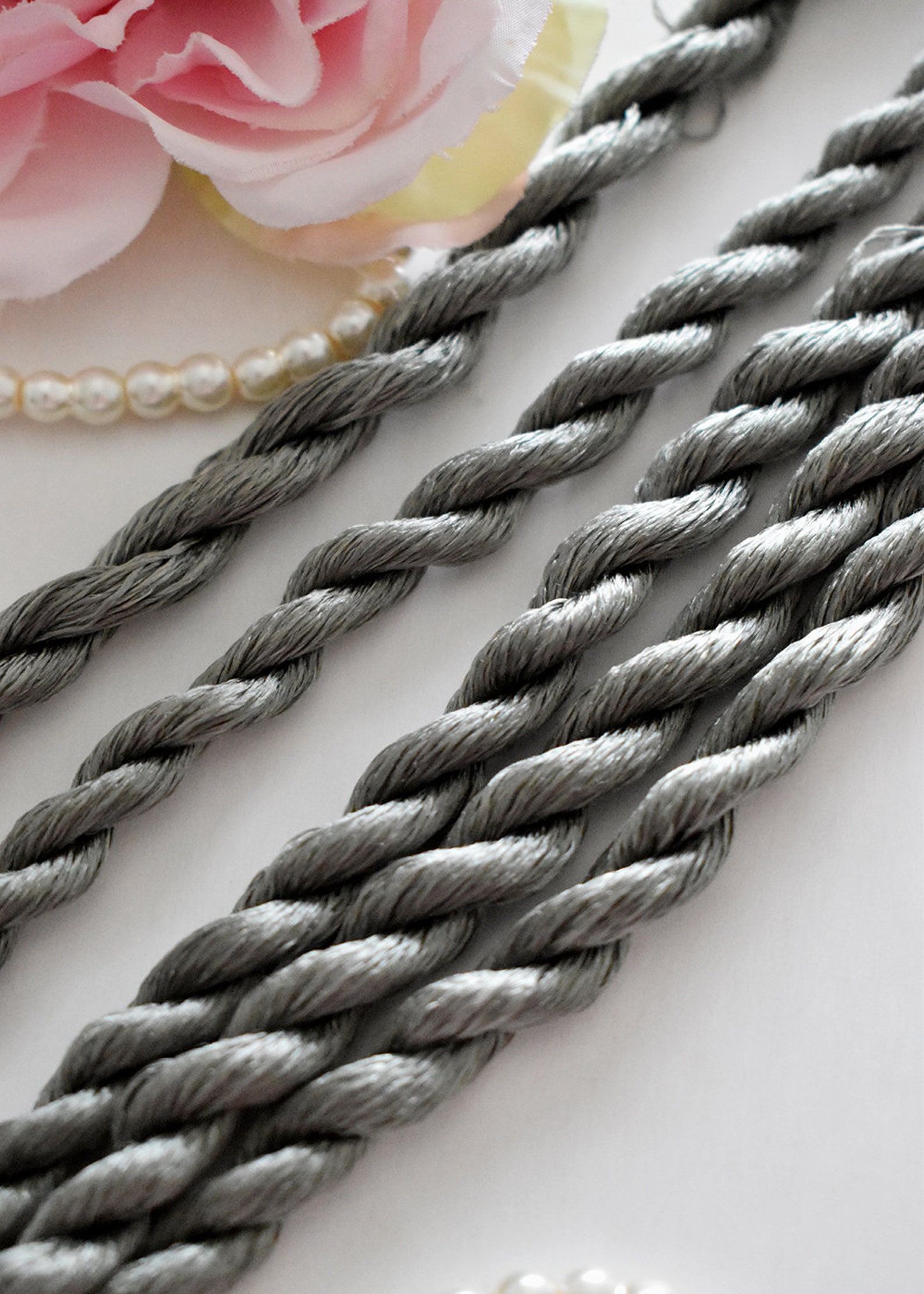 Pure Silk Thread for Embroidery Green Grey Shades Non-twisted - Etsy