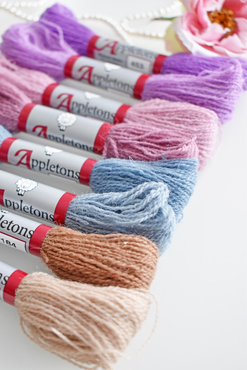 Appleton Crewel 2ply Skeins Vintage Colors Wool Thread for - Etsy