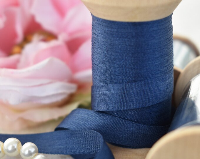 Embroidery Silk Ribbon Blue Color 10 Meters 8105 - Etsy