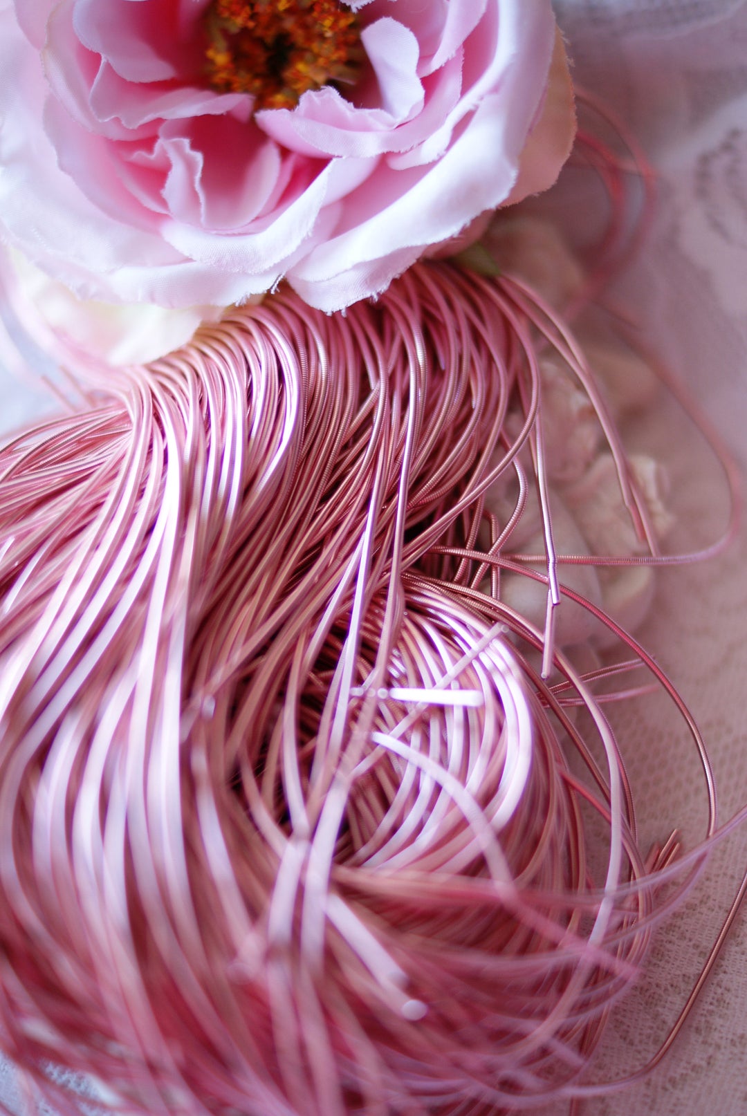 Baby Pink Purl 10gr, Goldwork Purl, Gold Wire, Metallic Rough Wire ...