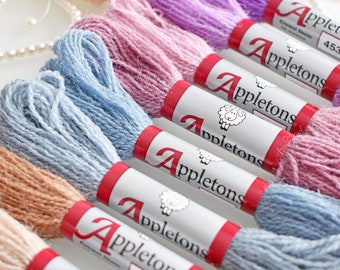 Appleton Crewel 2ply Skeins Pastel Colors Wool Thread for | Etsy