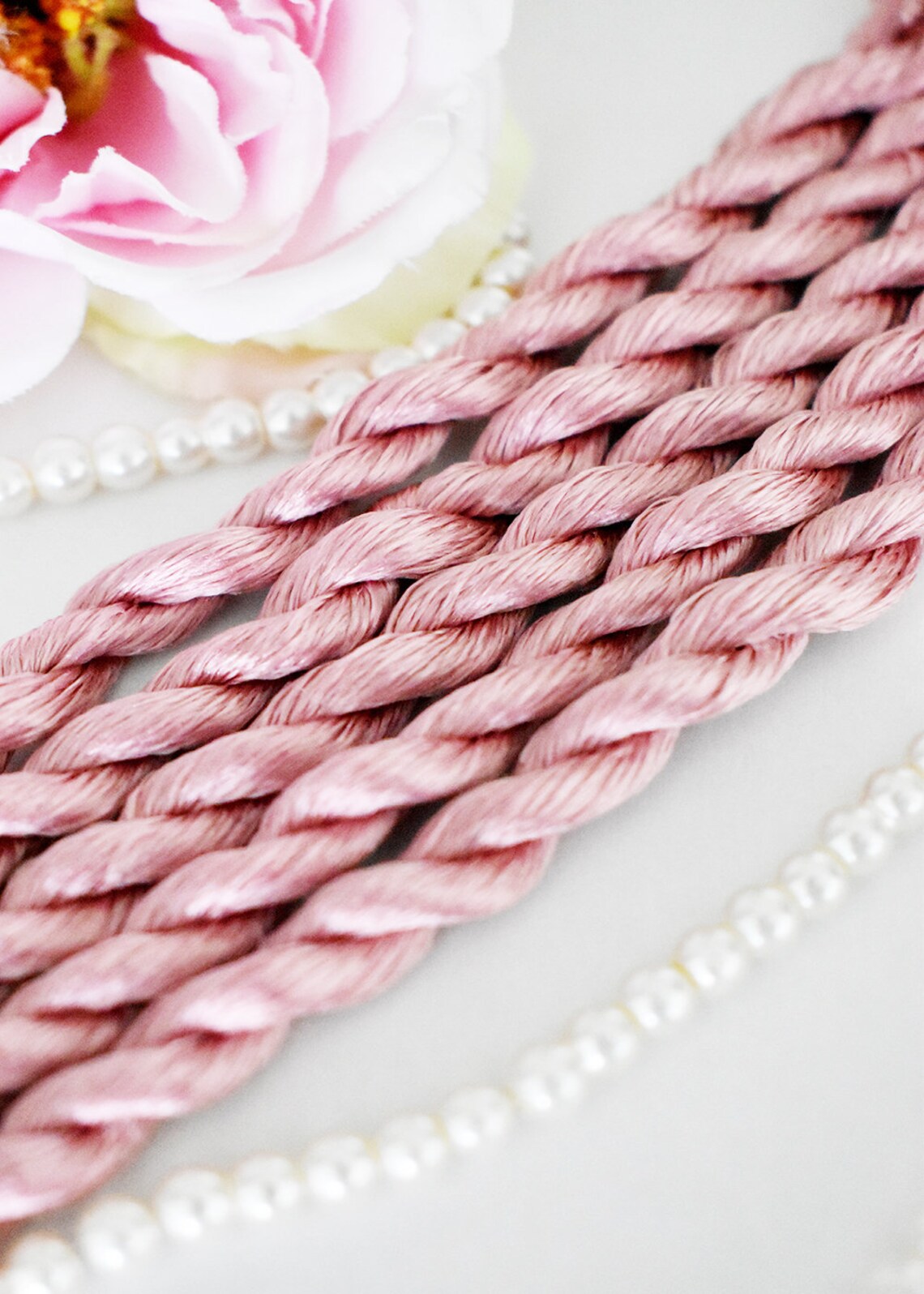 Pure Silk Thread for Embroidery Rose Shades Non-twisted Flat - Etsy