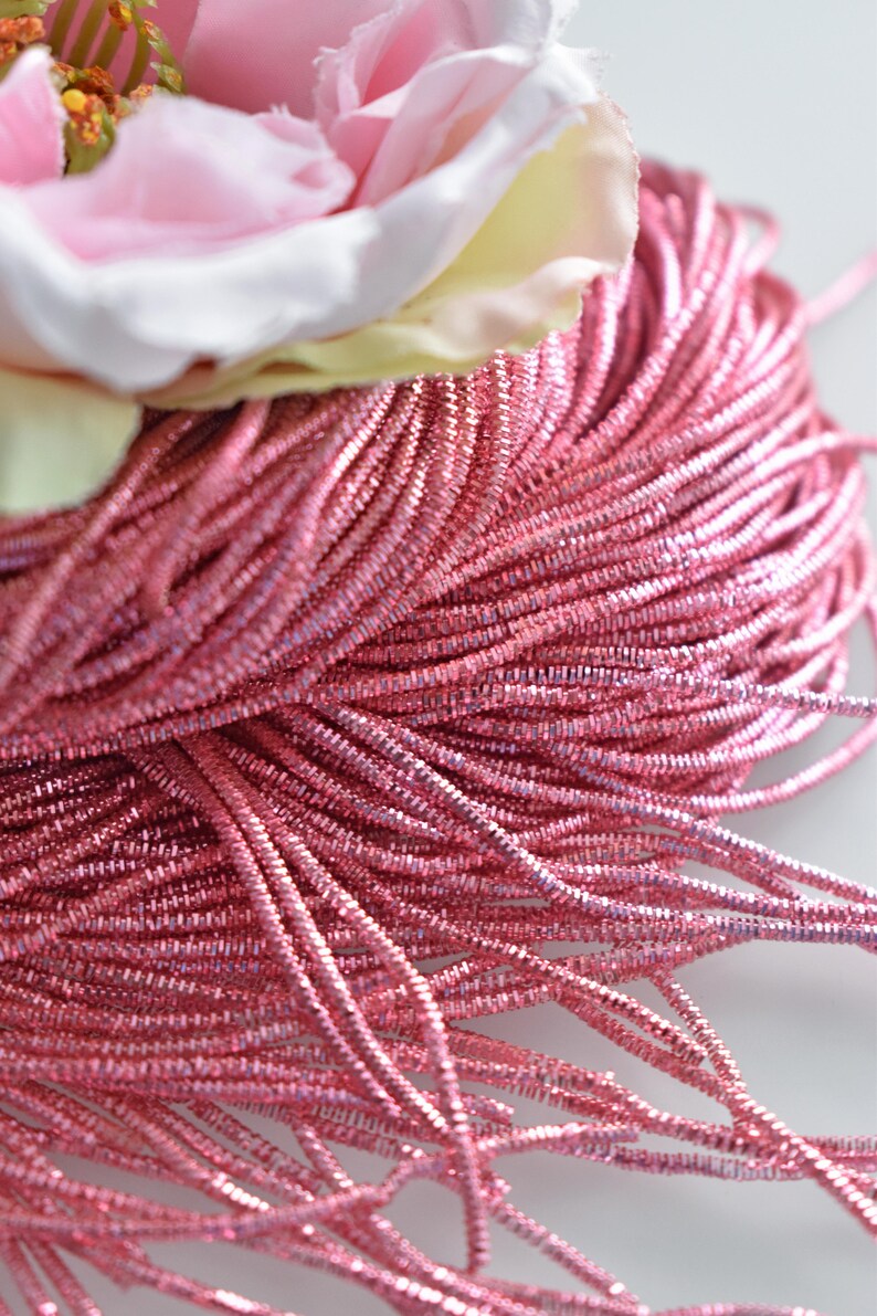 Scarlet Pink Wire French Metallic Wire Nakshi Bullion Wire - Etsy