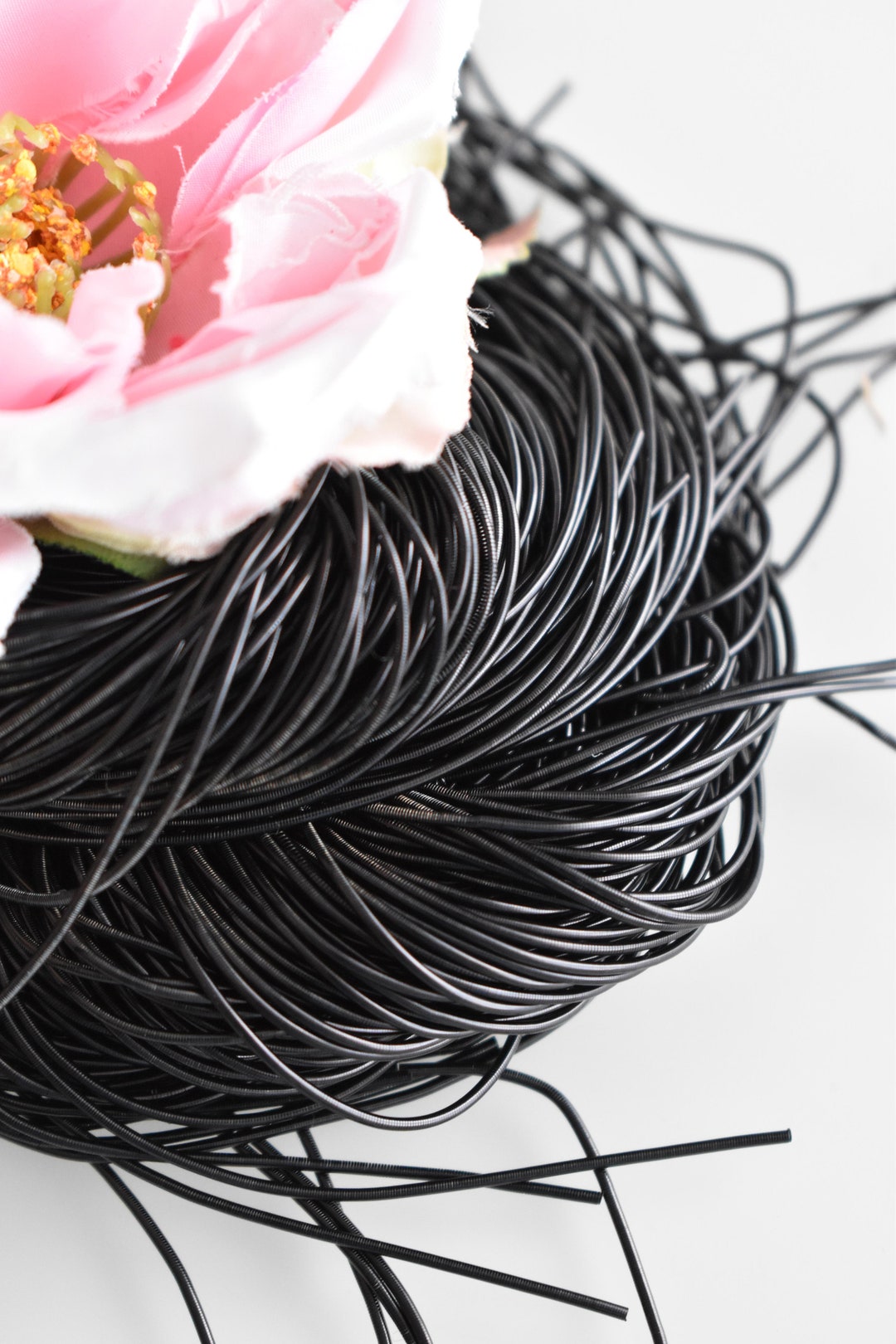 Black Color Smooth Purl, French Metallic Wire, Smooth Dapka - Etsy