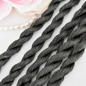 Pure Silk Thread for Embroidery, Green Grey Shades Non-twisted Flat ...