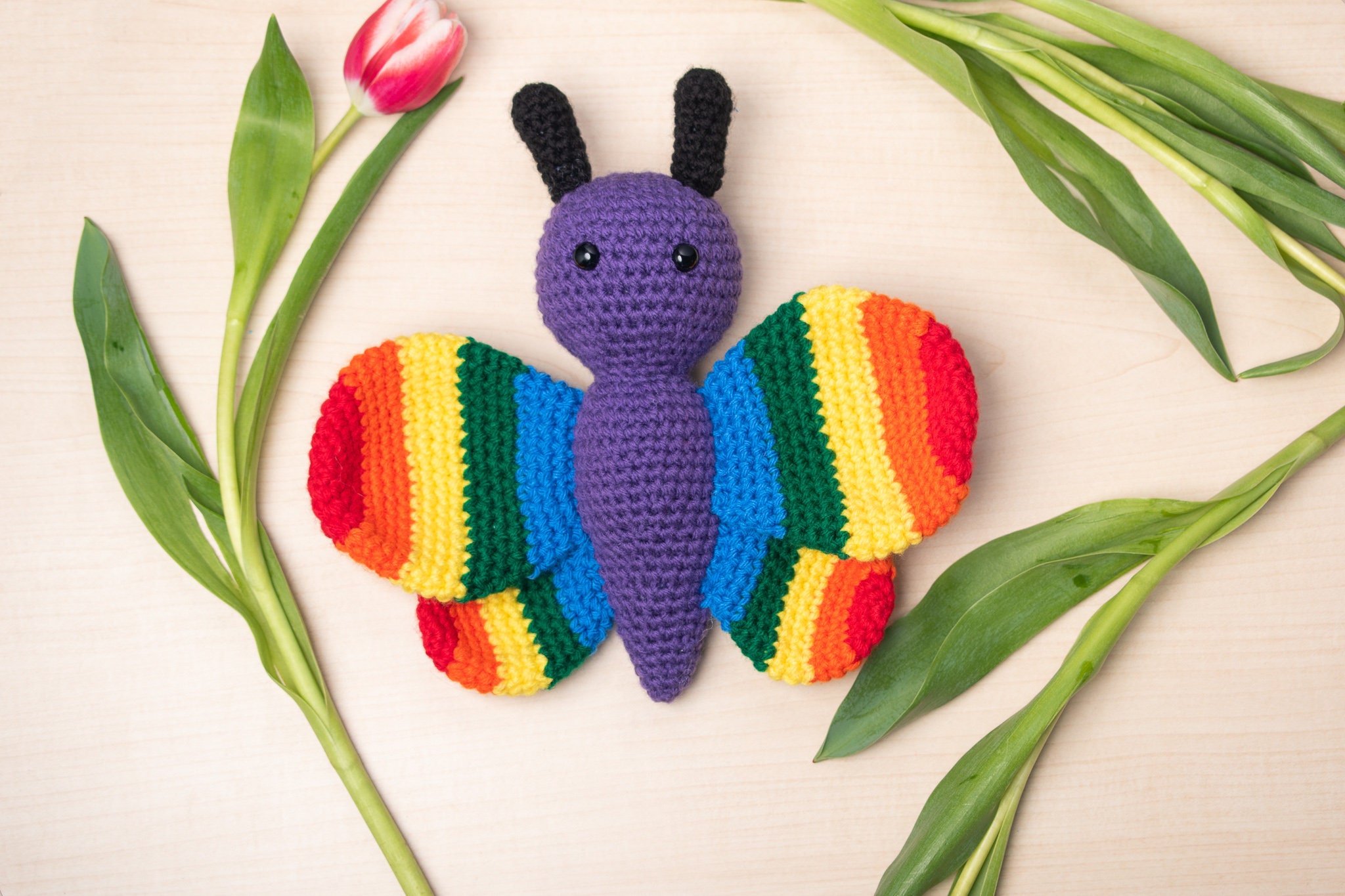 Rainbow Butterfly Amigurumi Pattern - Etsy