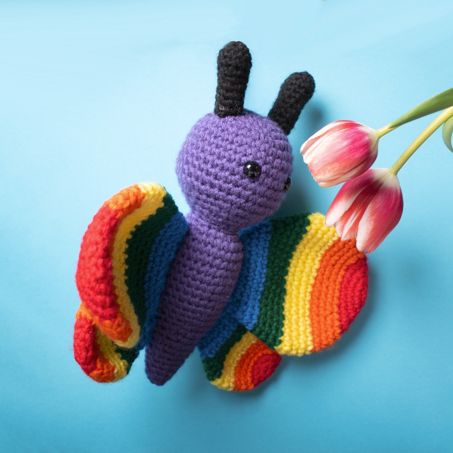 Rainbow Butterfly Amigurumi Pattern - Etsy