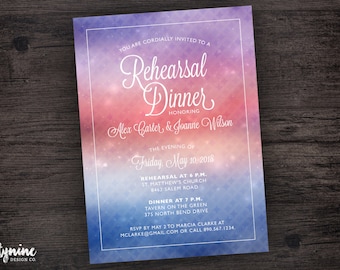 Sunset invitation | Etsy