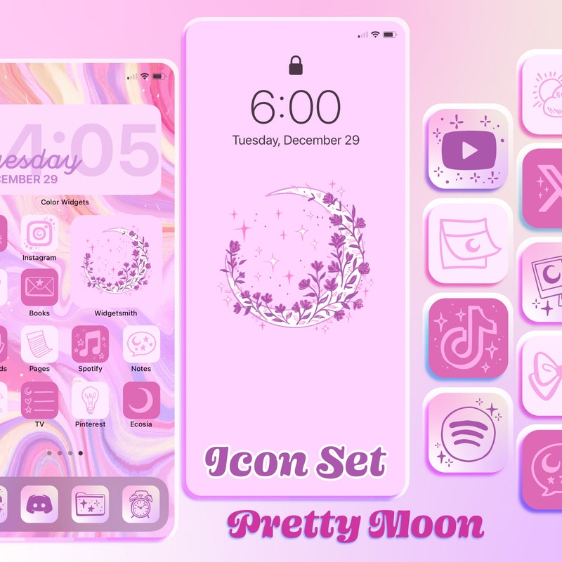 Purple App Skins - Etsy UK