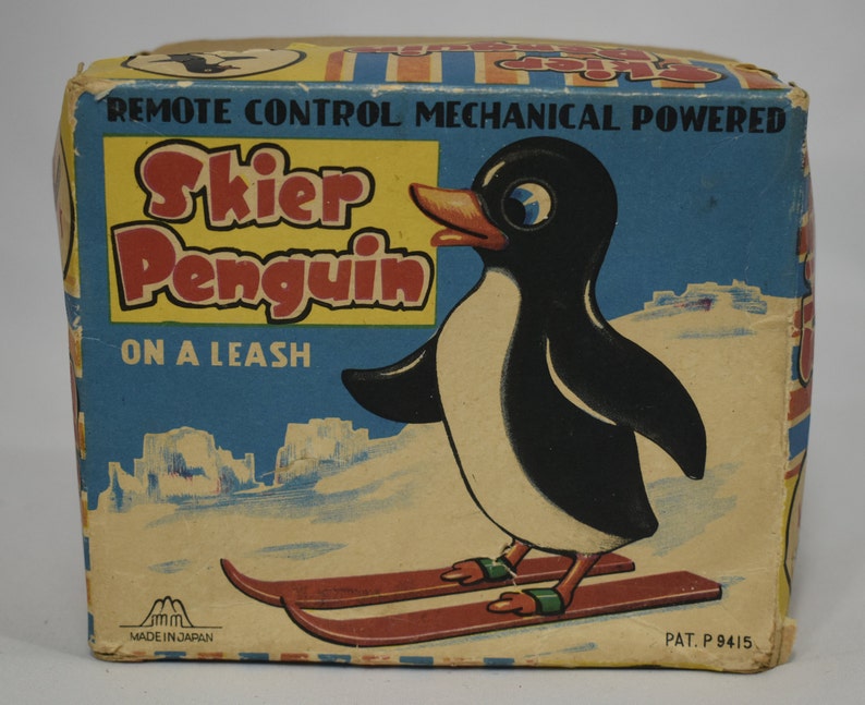 Vintage Skier Penguin Remote Control Mechanical Powered Toymm - Etsy