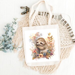 Sloth Fabric Panel Sloth Quilt Block Square Fabric Panel for Sewing ...