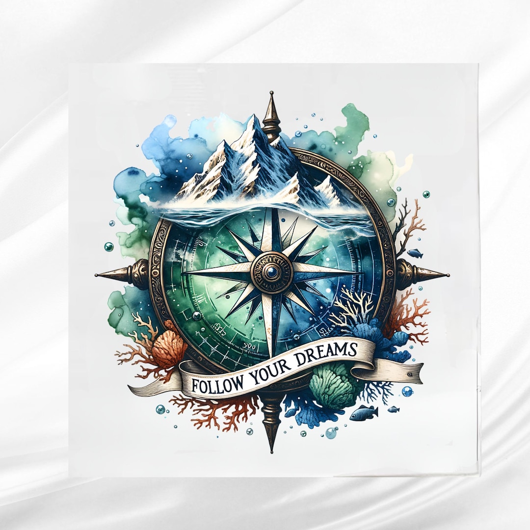 Nautical Compass Quilt Block: Cotton Poly Fabric Panel - Etsy