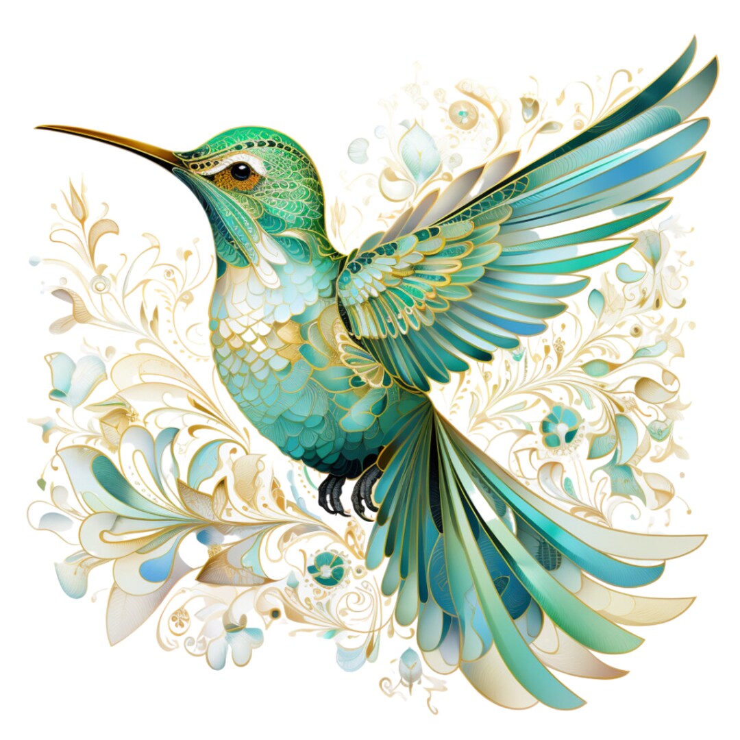 Stained Glass Hummingbird Fabric Panel Quilt Block 5 6 - Etsy