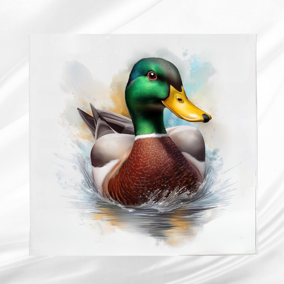 Mallard Duck Fabric Panel: Sewing & Quilting Block - Etsy