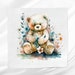 Cute Bear Fabric Panel Quilt Block Square Fabric Panel for - Etsy