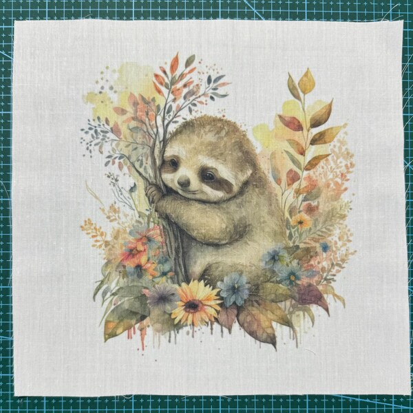Sloth Fabric - Etsy