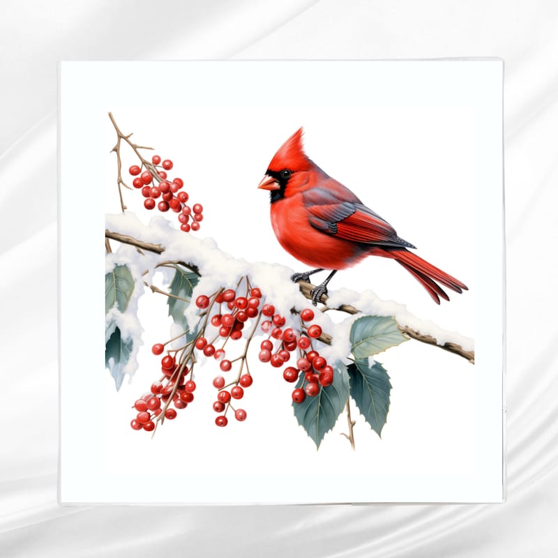 Cardinal Quilt Block - Etsy