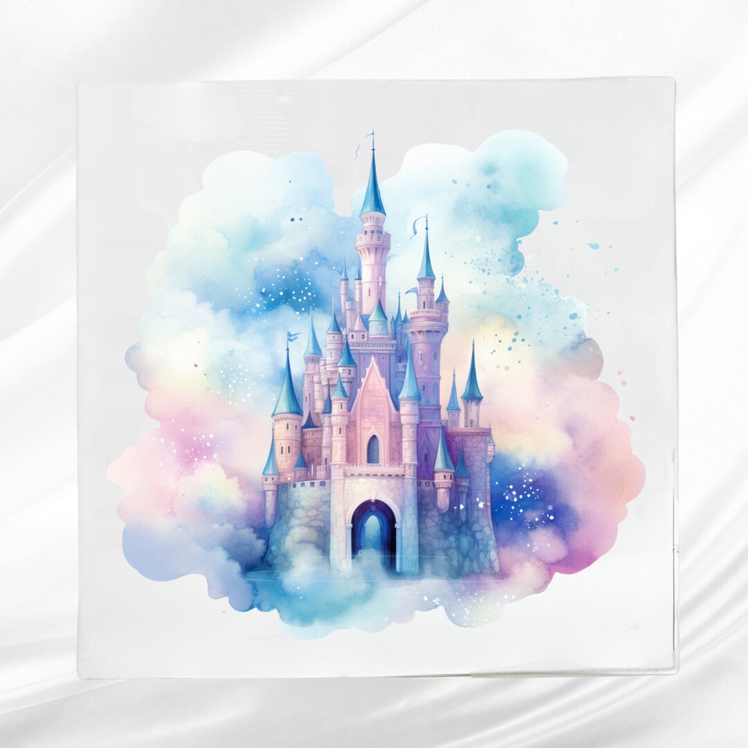Princess Castle Fabric Panel: Cotton Blend Quilt Block - Etsy