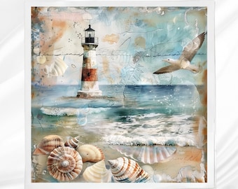 Beach Scene Quilt Panel - Etsy