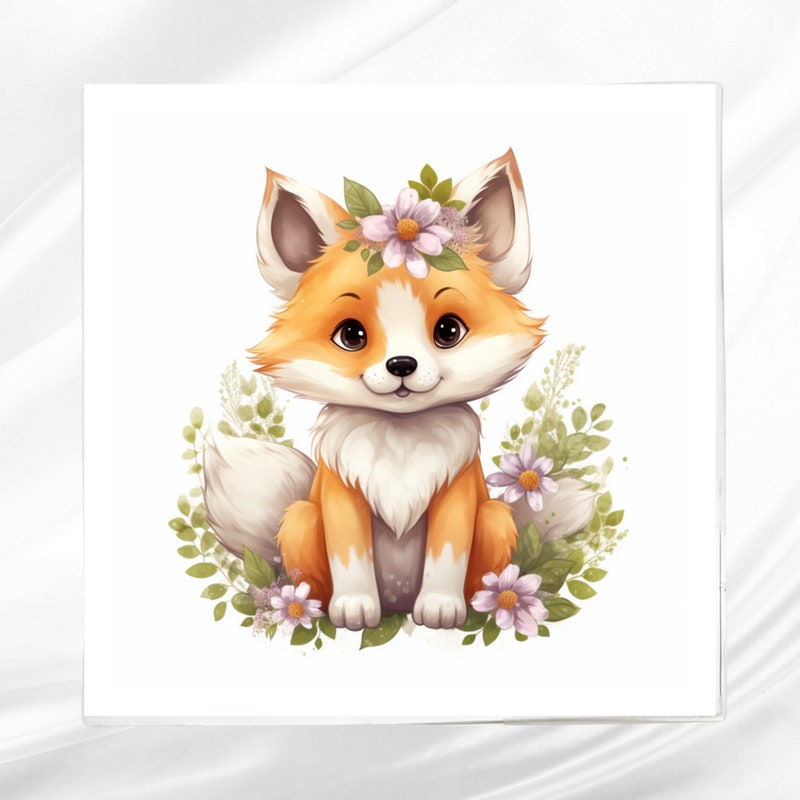 Fox Print Fabric - Etsy