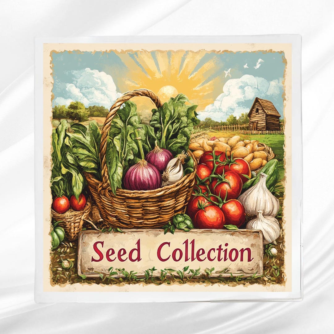Seed Collection Fabric Panel: Gardener's Quilt Block - Etsy