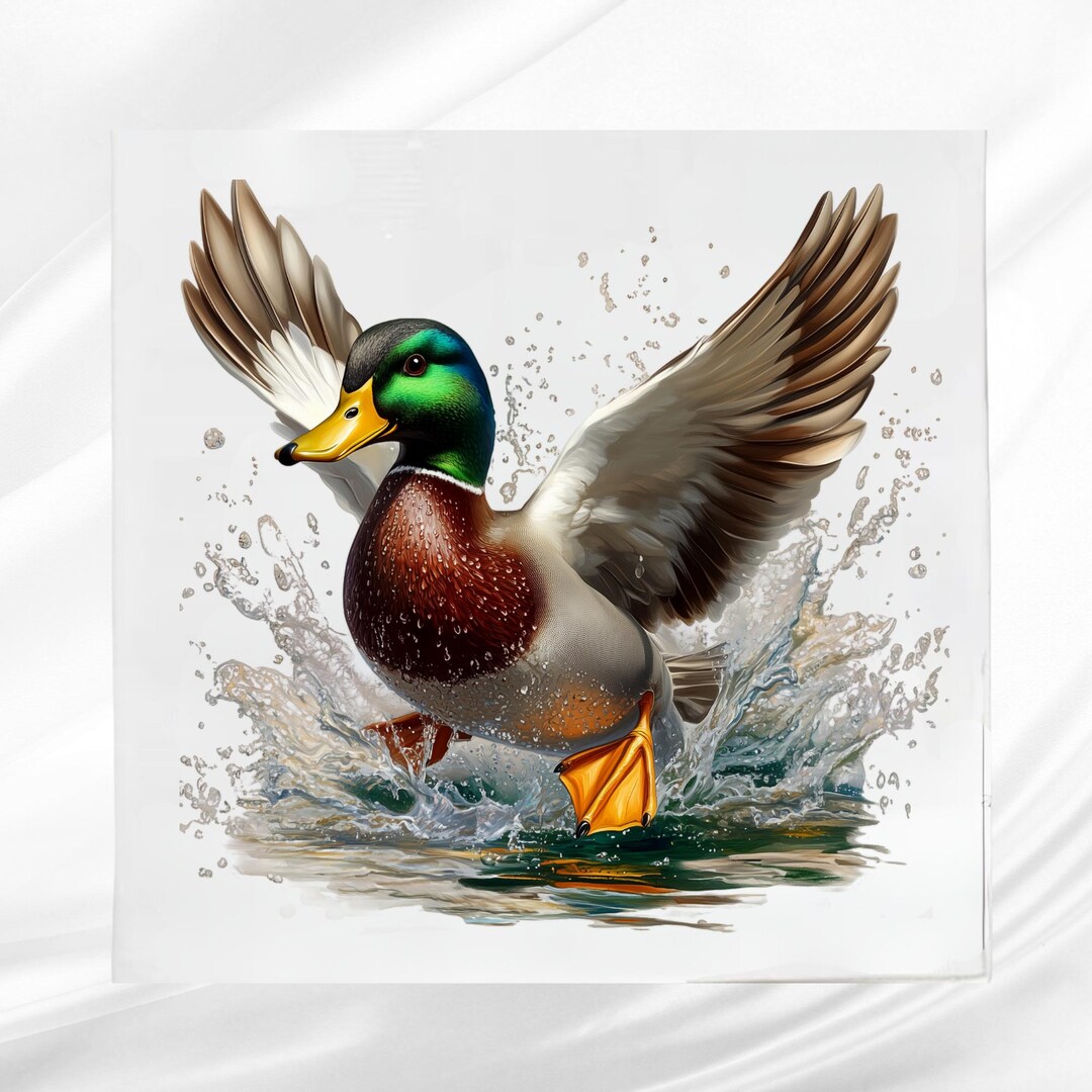 Mallard Duck Fabric Panel: Sewing & Quilting Block - Etsy