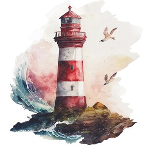 Lighthouse Fabric Panel ~ Quilt Block ~ Square Fabric Panel for Sewing ...