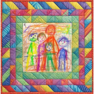 Kids Art Quilt Blocks ~ Custom Kids Art Quilt Block ~ Print Your Kids ...