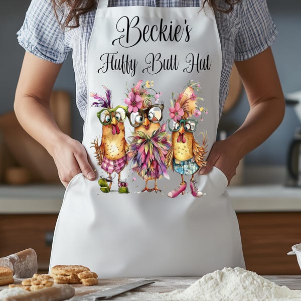 Chicken Kitchen Apron - Etsy