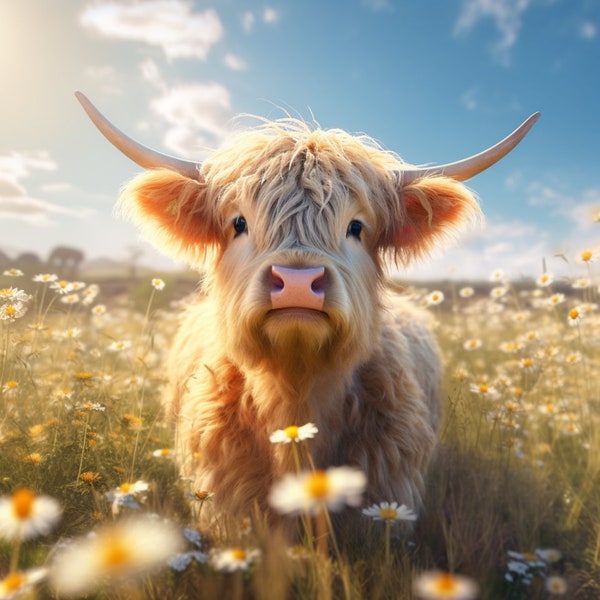 Highland Cow Quilt Panel - Etsy