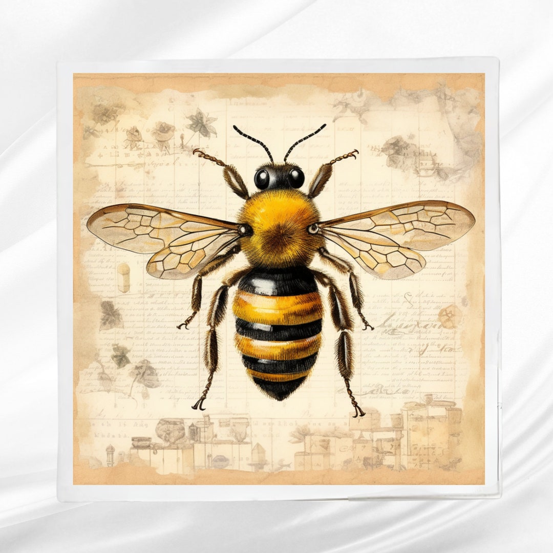 Bee Fabric Panel: Bumble Bee Quilt Block - Etsy