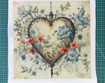 Pastel Butterfly Fabric Panel Quilt Block Square Fabric Panel for ...