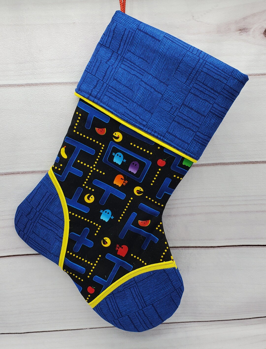 Holiday Stocking Made With Classic Arcade Fabric - Etsy
