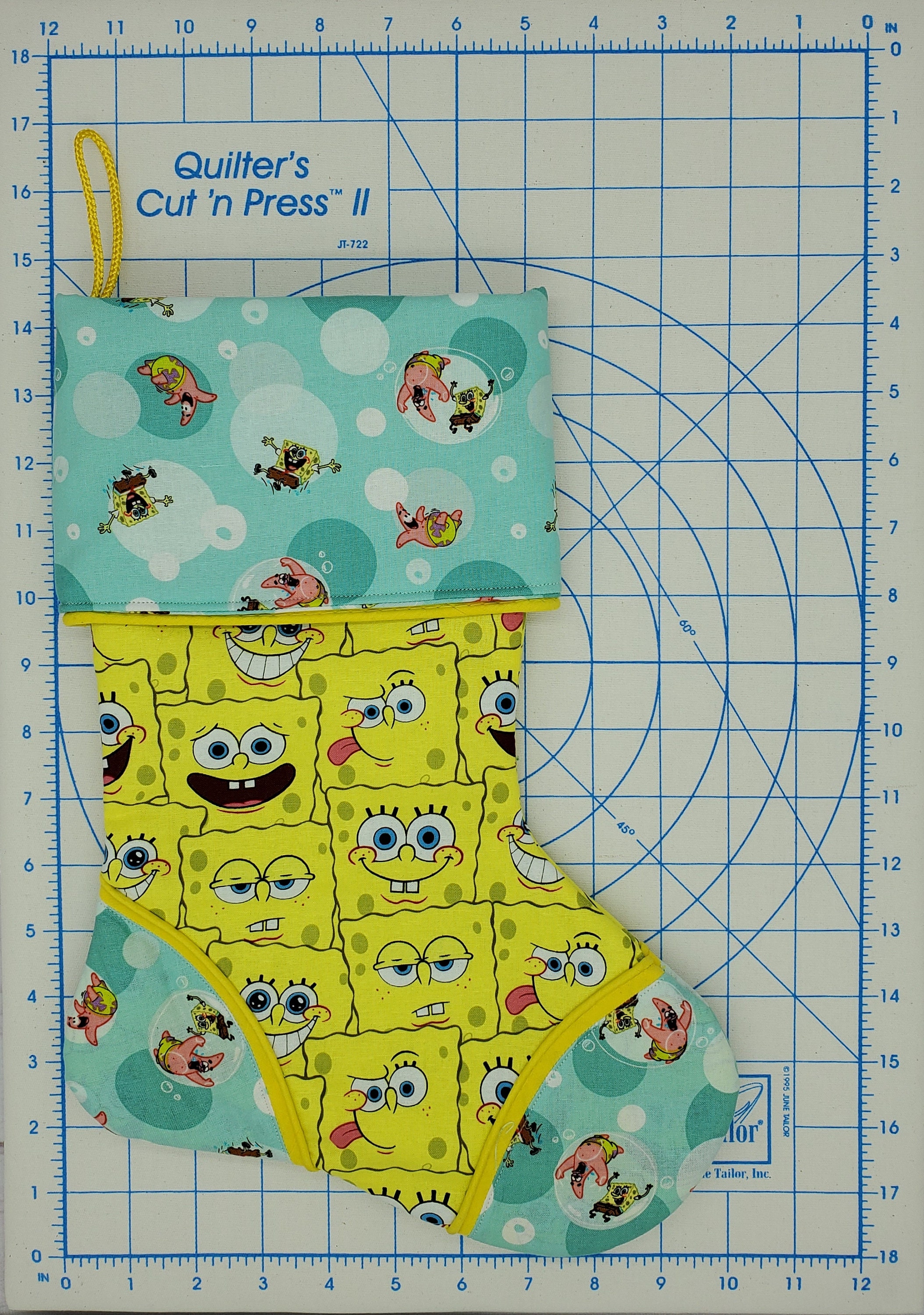 Holiday Stocking Made With Spongebob Fabric - Etsy