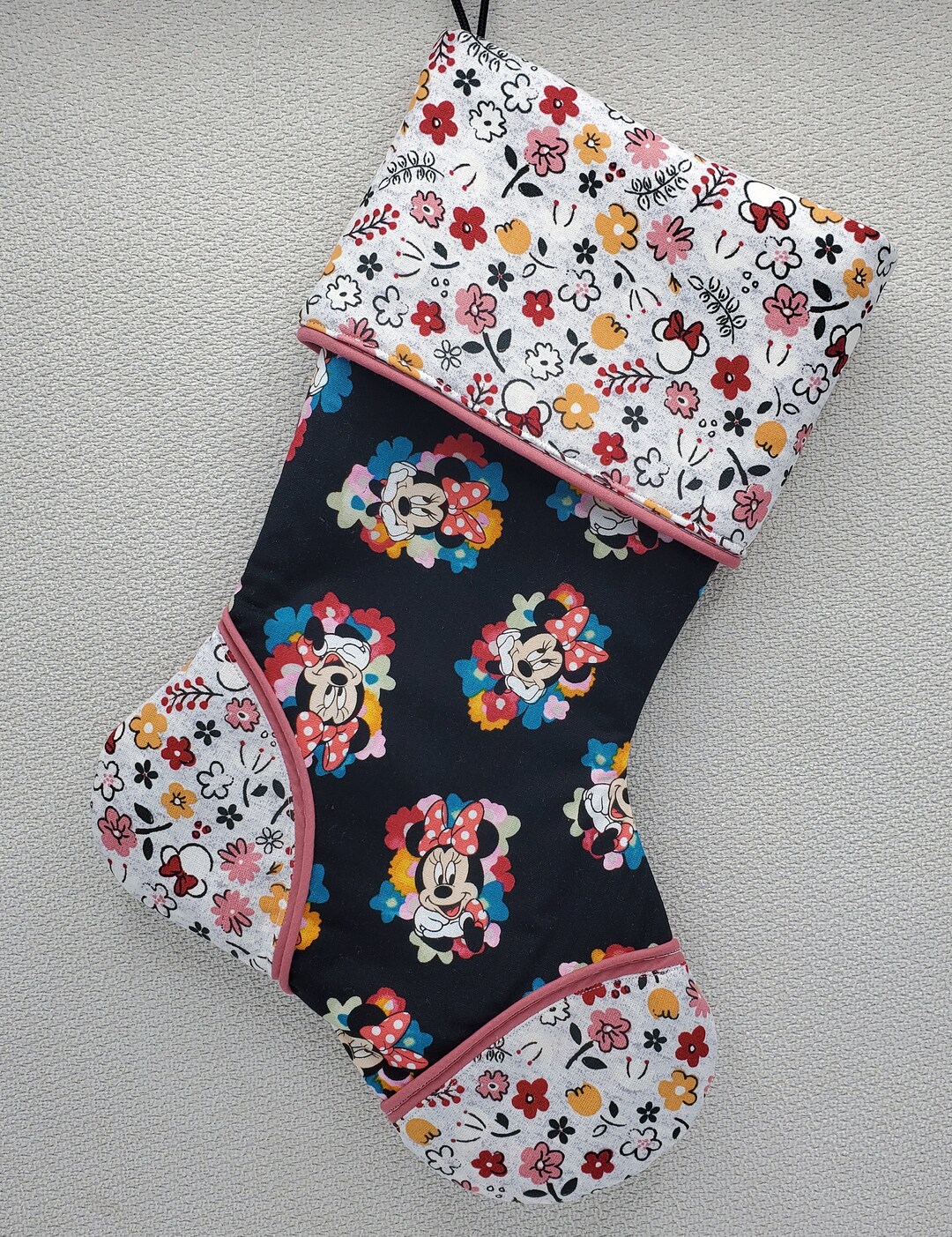Holiday Stocking Made With Minnie Mouse Disney Fabric - Etsy